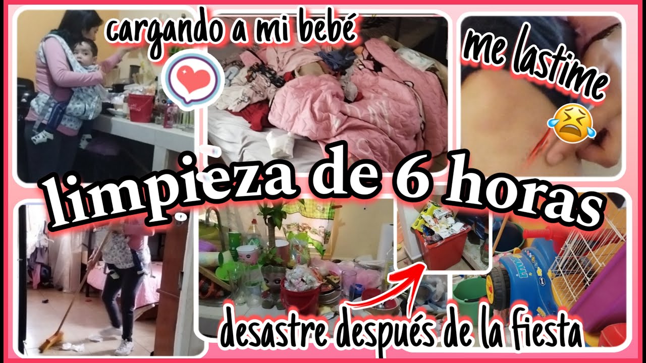 LIMPIEZA de 6 HORAS 😥 DESPUES de la FIESTA / DANIELA PAULIN - YouTube