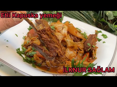 Etli Kapuska Yemeği Nasıl Yapılır/Kuzu Kaburga İle Kapuska Yapımı💯Lahana Yemekleri/Kış Yemekleri