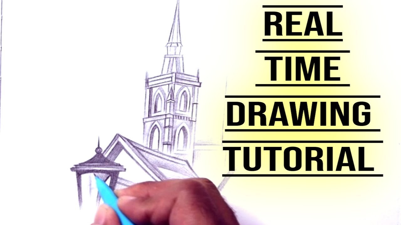 Real Time Pencil Sketching Tutorial | Real time step by step drawing ...