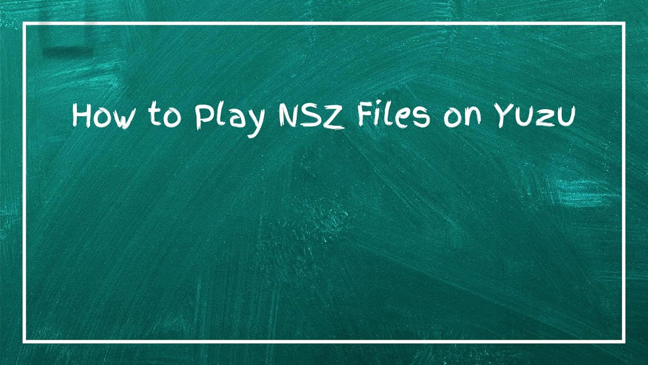 How to Play NSZ Files on Yuzu - YouTube