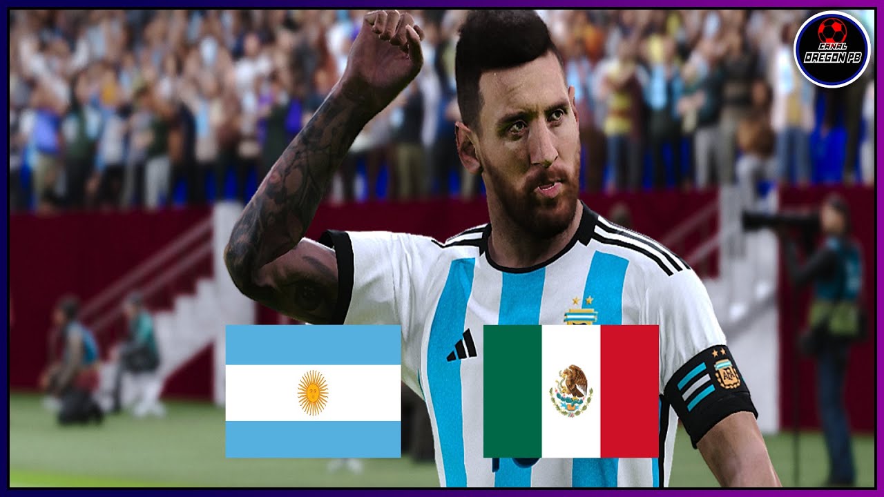 ARGENTINA X MEXICO - ESSA GAMEPLAY NO PES 21 - DECISÃO PRA ARGENTINA ...
