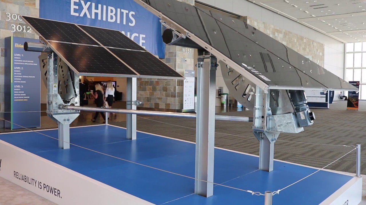 DuraTrack HZ v3 Solar Tracker Demo Timelapse | InterSolar North America ...