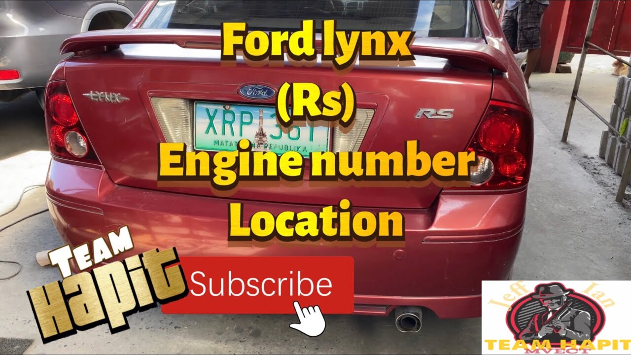 Ford lynx | RS | engine number location | - YouTube