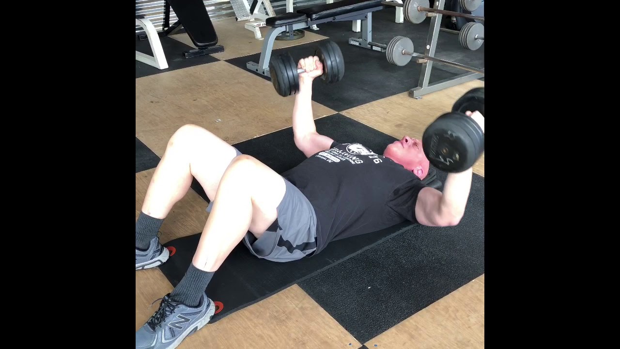 Chest Floor Fly With A One Minute Stretch - YouTube