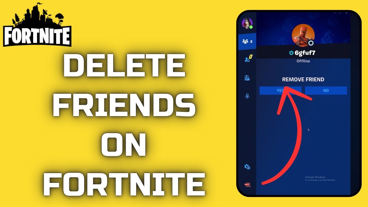 How To Delete Friends in Fortnite (2024) - YouTube