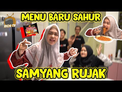 AKIBAT SAUR PAKE SAMYANG BUMBU RUJAK.. Menu Baru! Gak Ada Orang Lain Bikin.