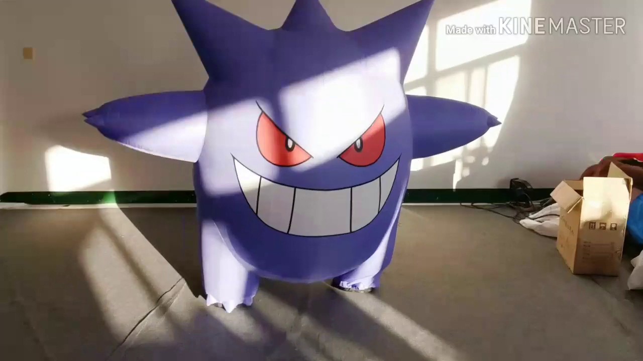 Inflatable Gengar Costume - YouTube