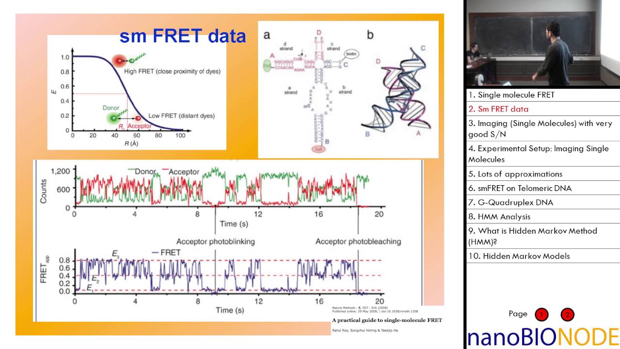 Physics 598 Lecture 8: smFRET (Dr. Paul Selvin) - YouTube