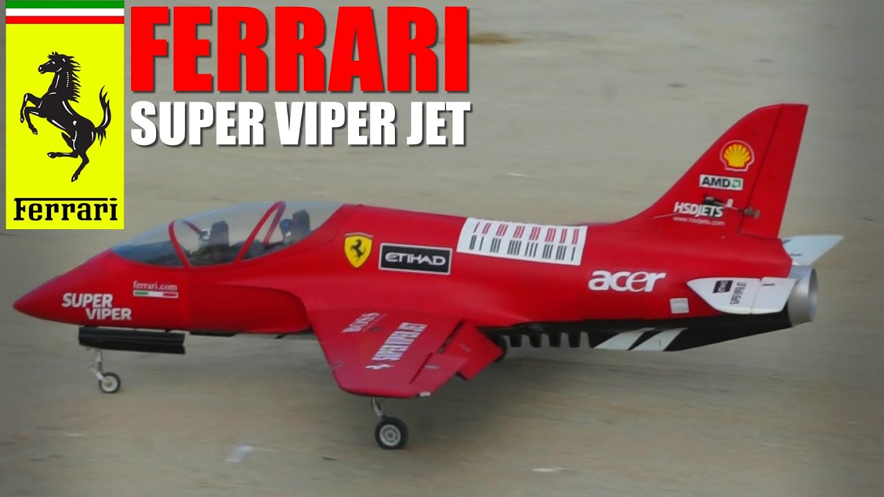 Flitetest Ferrari Super Viper Jet Rc Plane Ducted fan 105 mm เครื่องบิน ...
