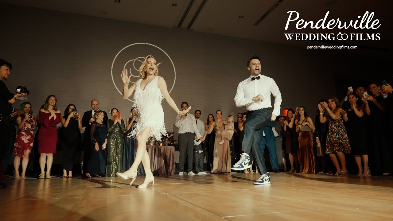 FUN CHOREOGRAPHED FIRST DANCE AT THIS WEDDING! - YouTube