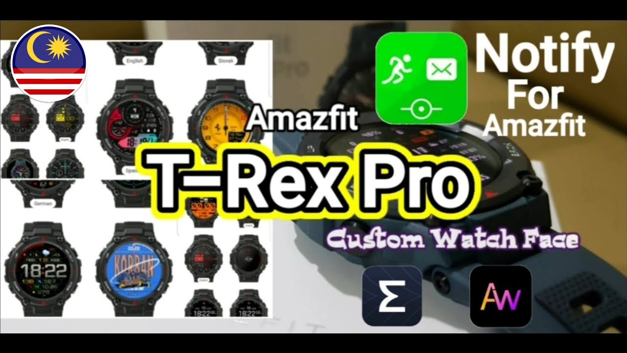 cara Upload WATCH FACE TrexPro menggunakan NOTIFY apps. Azmazfit ...
