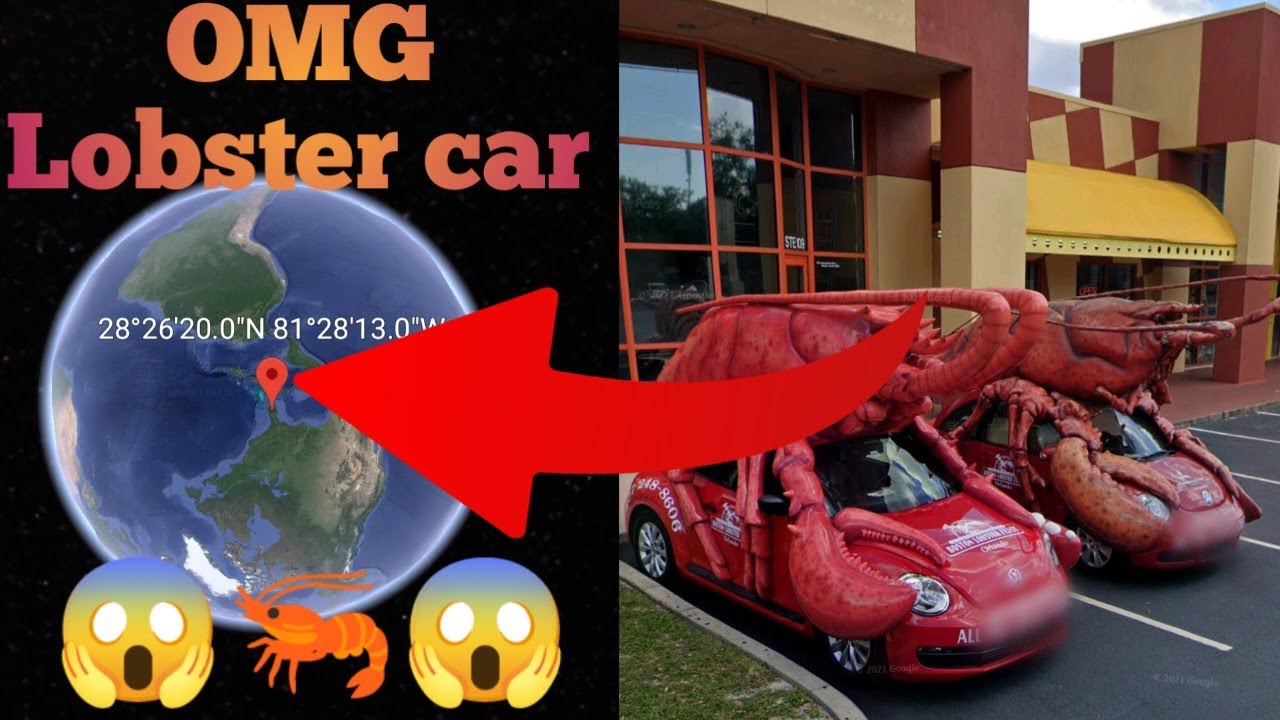 I found lobster 🦞 car on google earth 🌎 and #google map 🗾#viral content ...