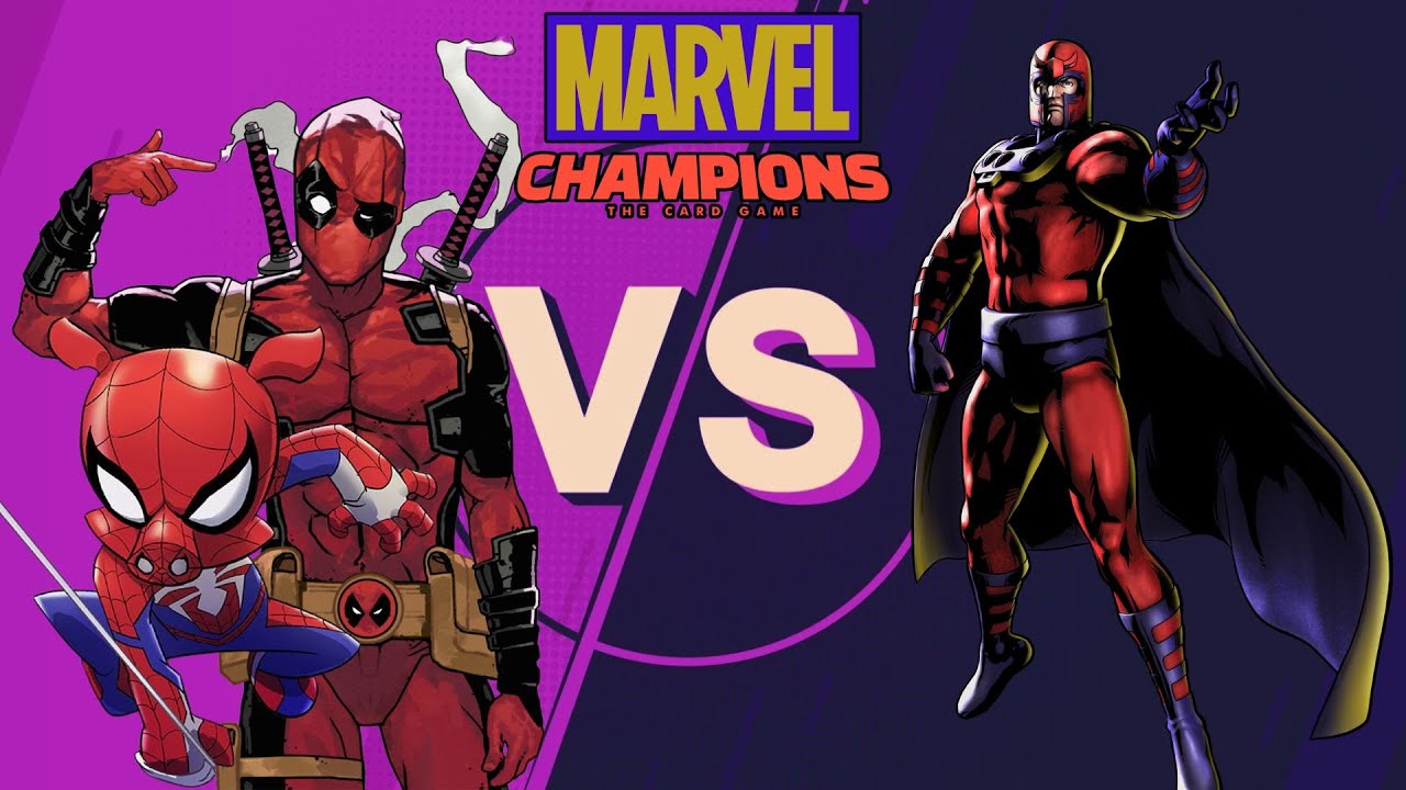 Marvel Champions, Spider-Ham & Deadpool VS Standard 2 Expert Magneto ...