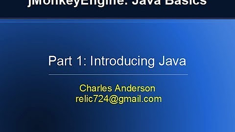 Jmonkeyengine all tutorial - YouTube