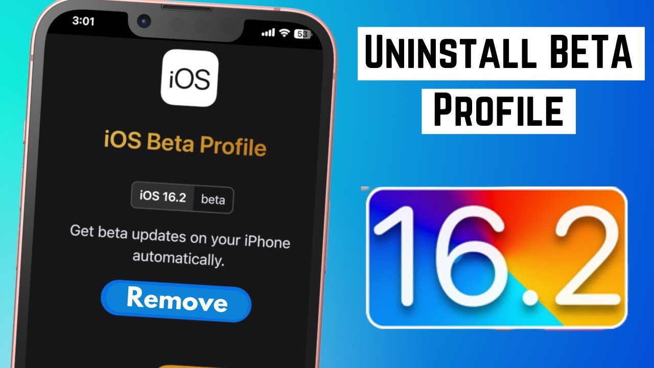 How To Remove/Uninstall iOS 16.2 Beta Profile on iPhone & iPad - YouTube