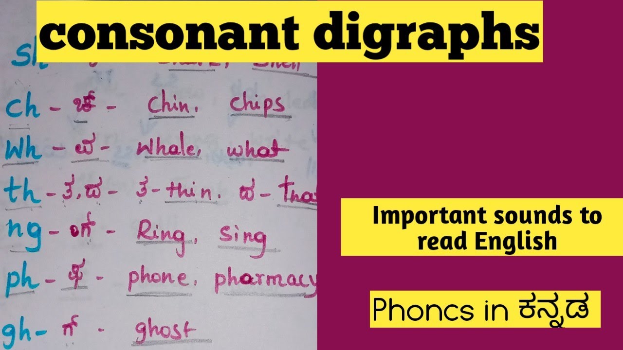 Consonant digraphs||what is diagraph||what are consonant digraphs ...