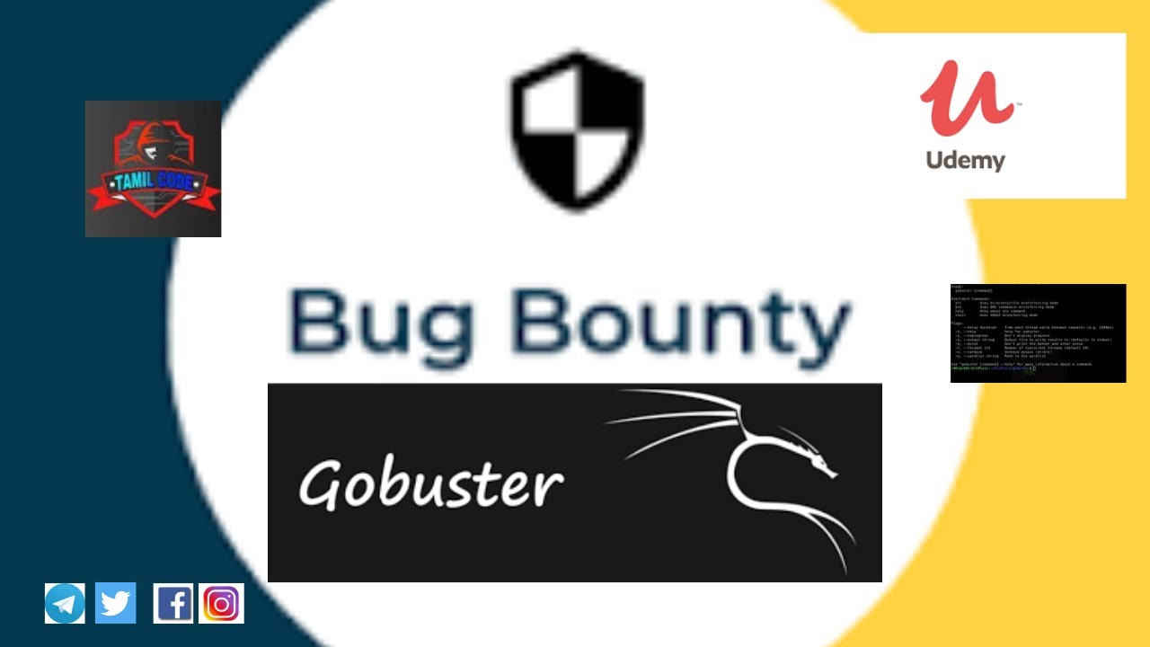 how to use gobuster tool best tools for bug hunter |bug bounty series 1 in tamil|tamilcode - YouTube