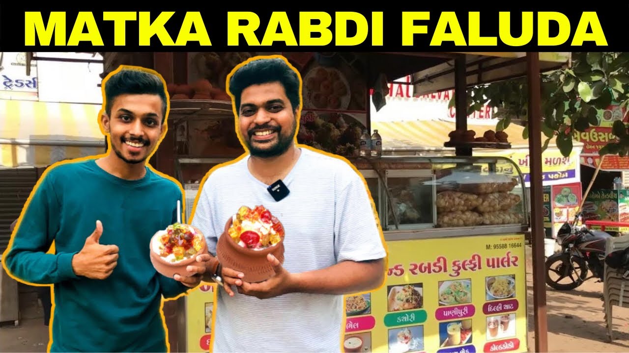 Trying Famous Matka Rabdi Faluda With @jigarpatelvlogs | Indian Street ...