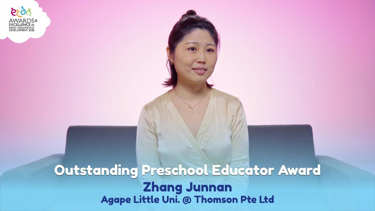 ECDA Awards 2022 – Outstanding Preschool Educator: Zhang Junnan - YouTube