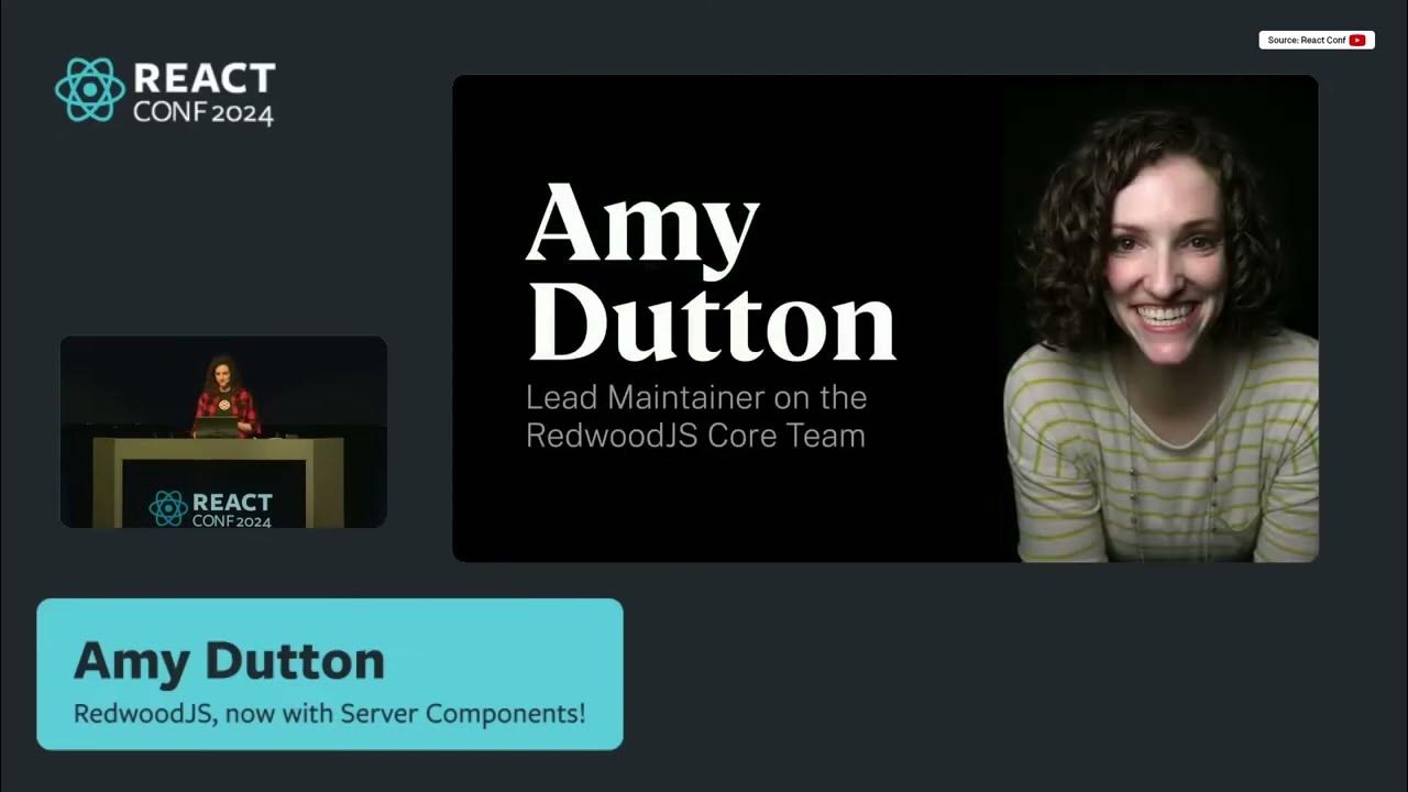 RedwoodJS, now with React Server Components by Amy Dutton | React Conf 2024 Day 1 - YouTube