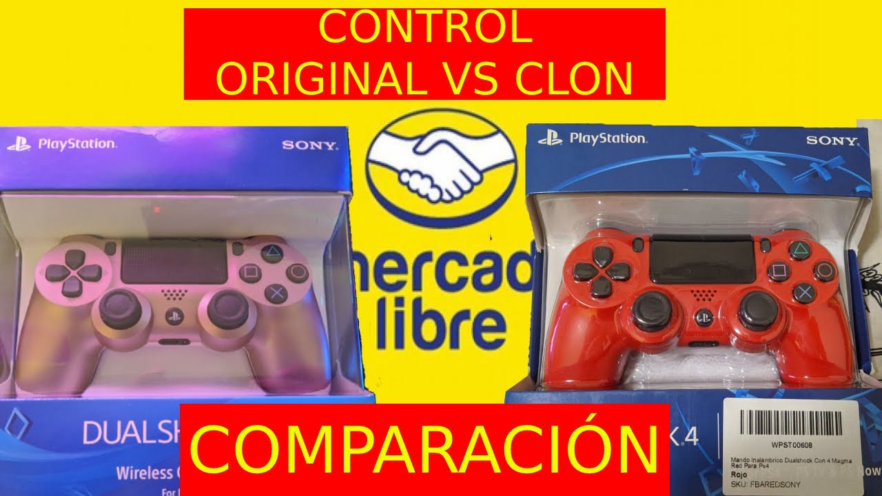 DUALSHOCK 4 DIFERENCIAS ORIGINAL VS CLON (COMPARACION) - YouTube