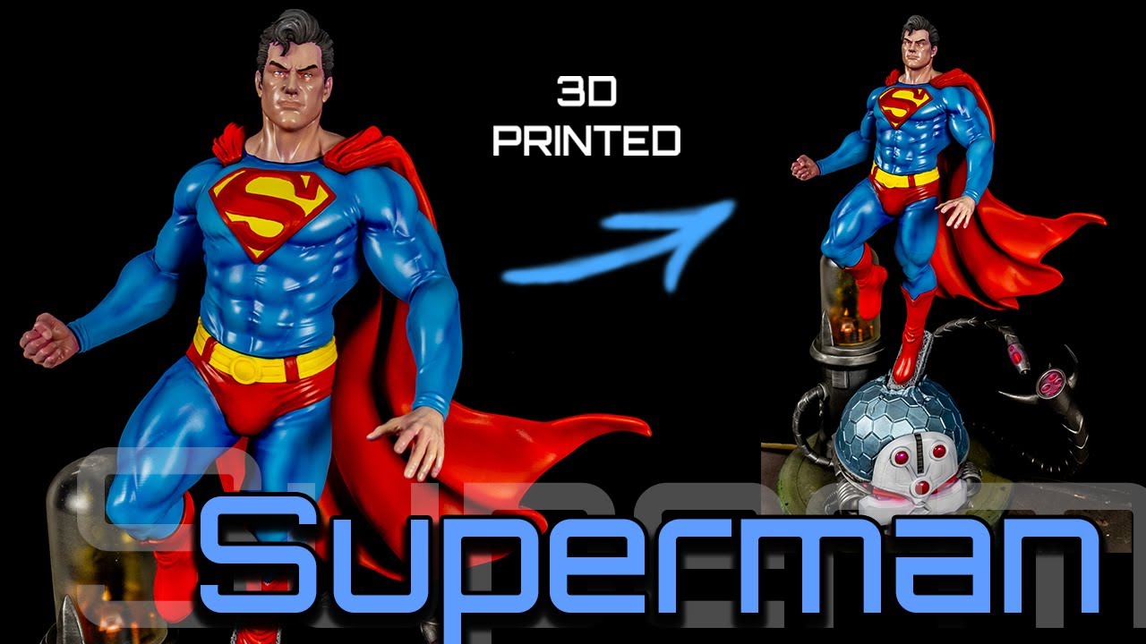Crafting a Colorful Kryptonian: Painting a 3D Printed Superman Model - YouTube