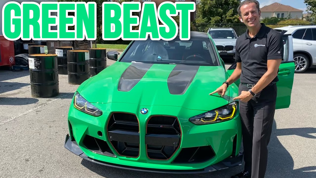 NEW 2024 BMW M3 CS IN GREEN Limited Edition - YouTube