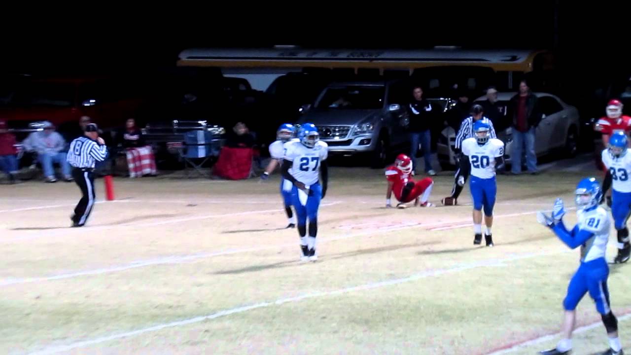 Brandon Carlton Interception Bridge Creek vs Purcell 1st round 3A ...