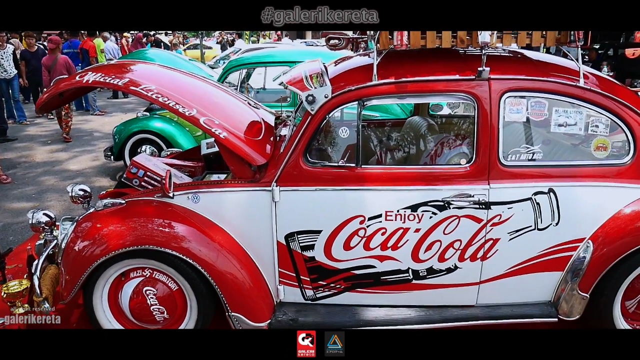 Coca Cola VS 7UP Beetle Custom Auto Show - Retro Havoc 2017 - YouTube