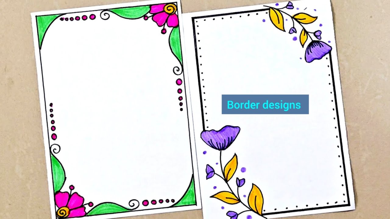 Border designs|Project work design|Project border design|Assignment ...