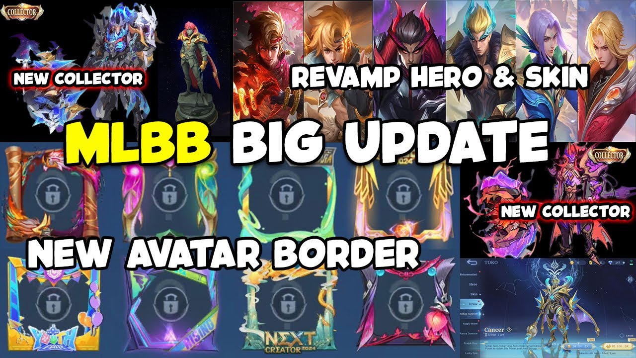 NEW AVATAR BORDERS, TERIZLA COLLECTOR SKIN, REVAMP YIN/YUZHONG/LING ...