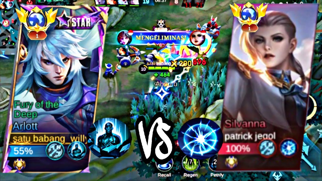 Arlot vs silvanna !! Gameplay arlot !! #mobilelegends #youtube ...