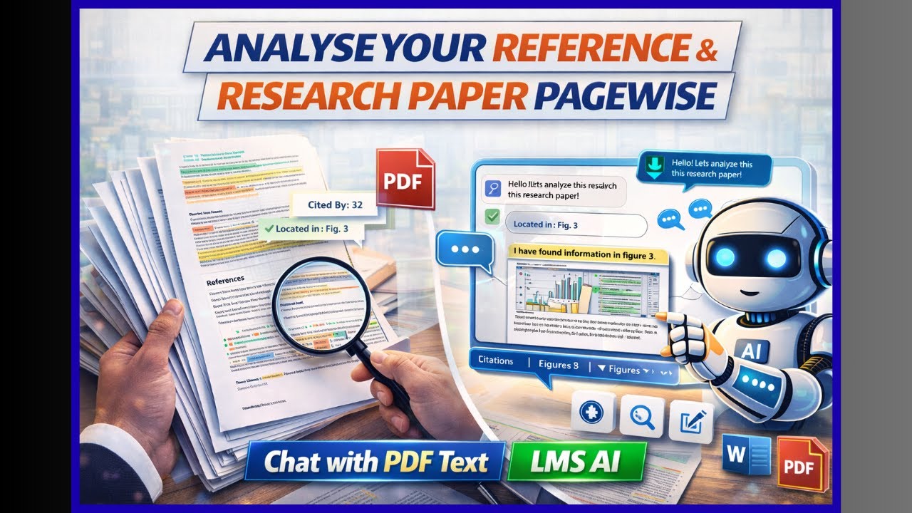 Analyse Reference & Research Paper Pagewise | Chat with PDF Text | LMS ...