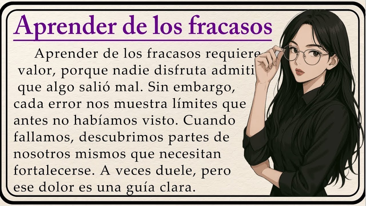 Learning from Failures 🌟| Aprender de los fracasos | Learn Spanish with ...