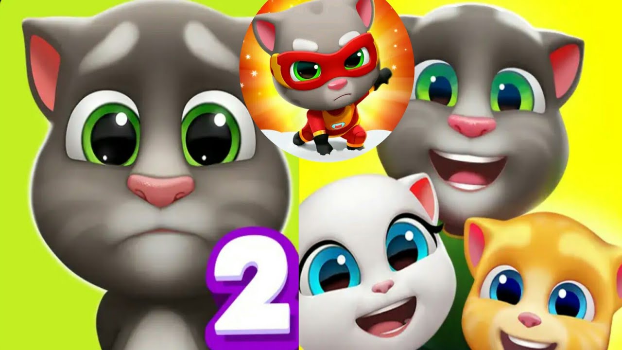 Tom 2 yeni evine geliyor Crazy smoothie Challenge new fun in my talking ...