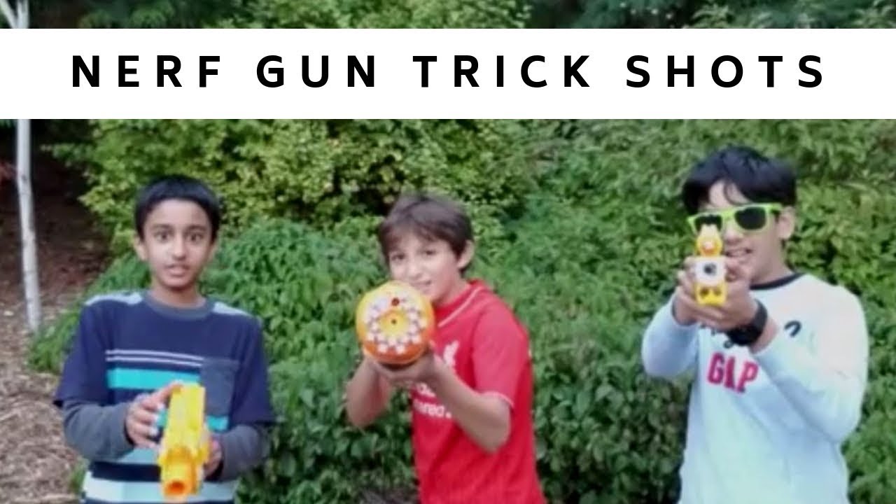Nerf Gun Trick Shots | Trickster Bros - YouTube