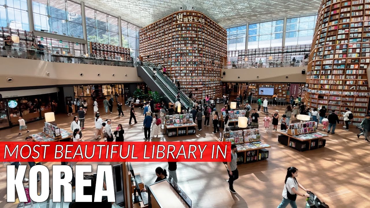 This LIBRARY in KOREA will Shock You! - YouTube