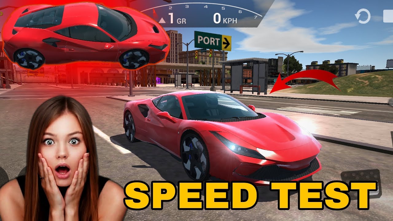 ultimate car simulator high speed car test in road - YouTube