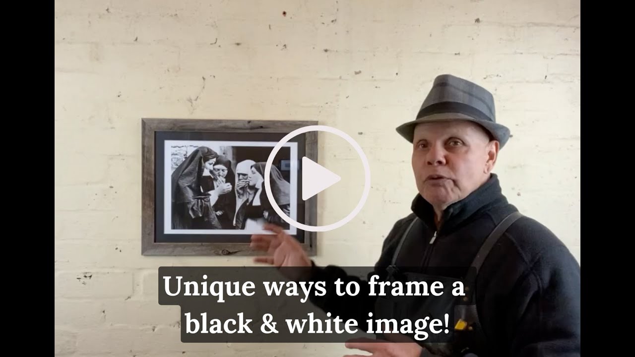 Unique ways to frame black & white photos and artwork! - YouTube