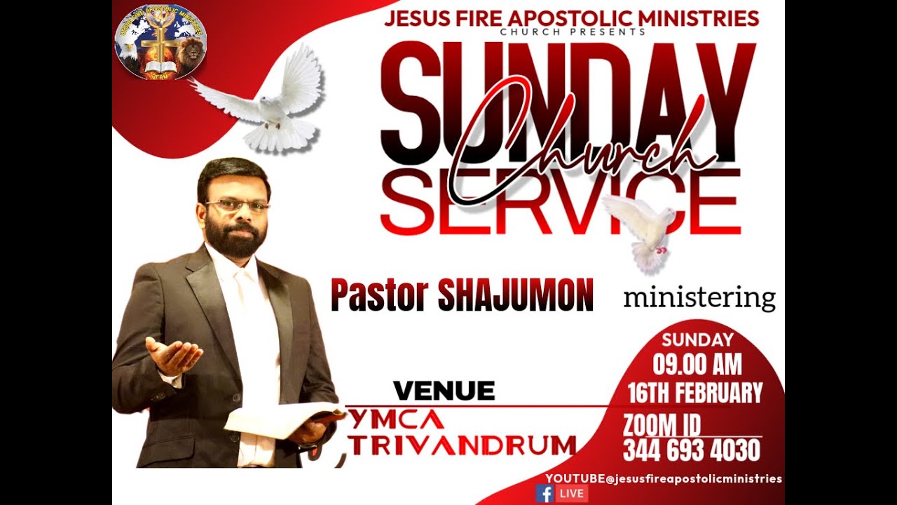 🔴-SUNDAY WORSHIP Pastor SHAJUMON ministering-2025 • Pr. • Jesus Fire ...