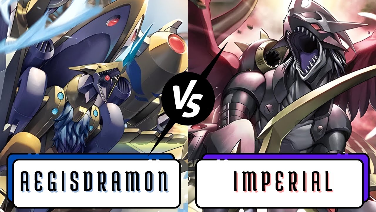 Showmatch Aegisdramon VS Virus Imperialdramon | Digimon TCG [EX03 ...