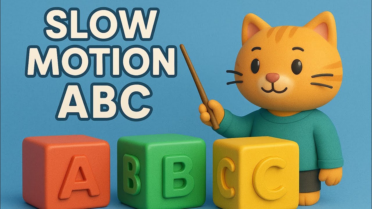 "ABC in Super Slow Motion | Learn the Alphabet Fun Way Toddlers ...