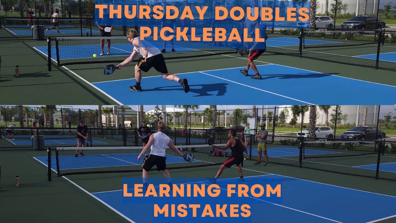 Amateur Pickleball Doubles Stacking Fail Rob & Will vs The Old Man and ...