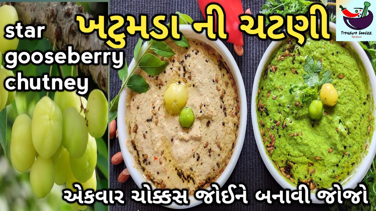 એકદમ ખટમીઠી ખટુમડા ની ચટણી | khatumda ni chutney | star gooseberry ...