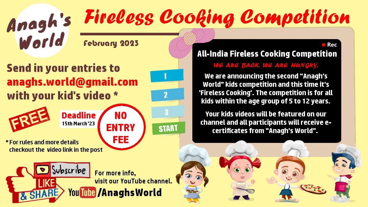 All-India Fireless Cooking Competition @AnaghsWorld - YouTube
