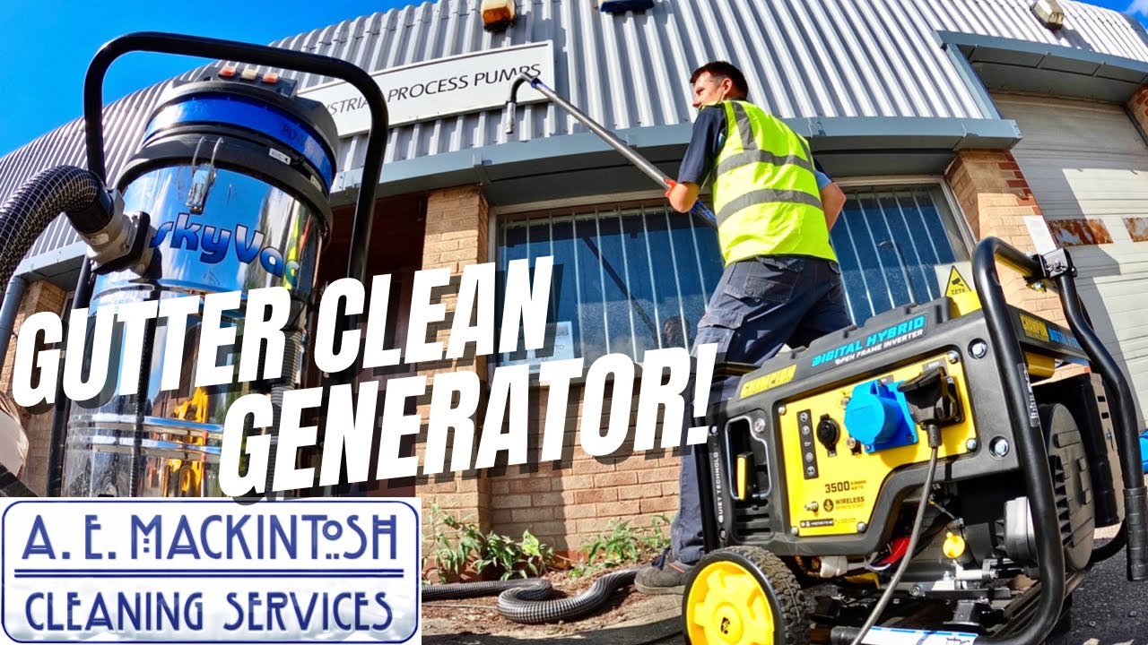 Big Commercial Gutter Clean Contract! - YouTube
