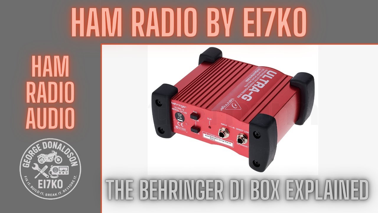 Behringer DI Box Explained | Ham Radio Audio for Cal at DX Commander ...