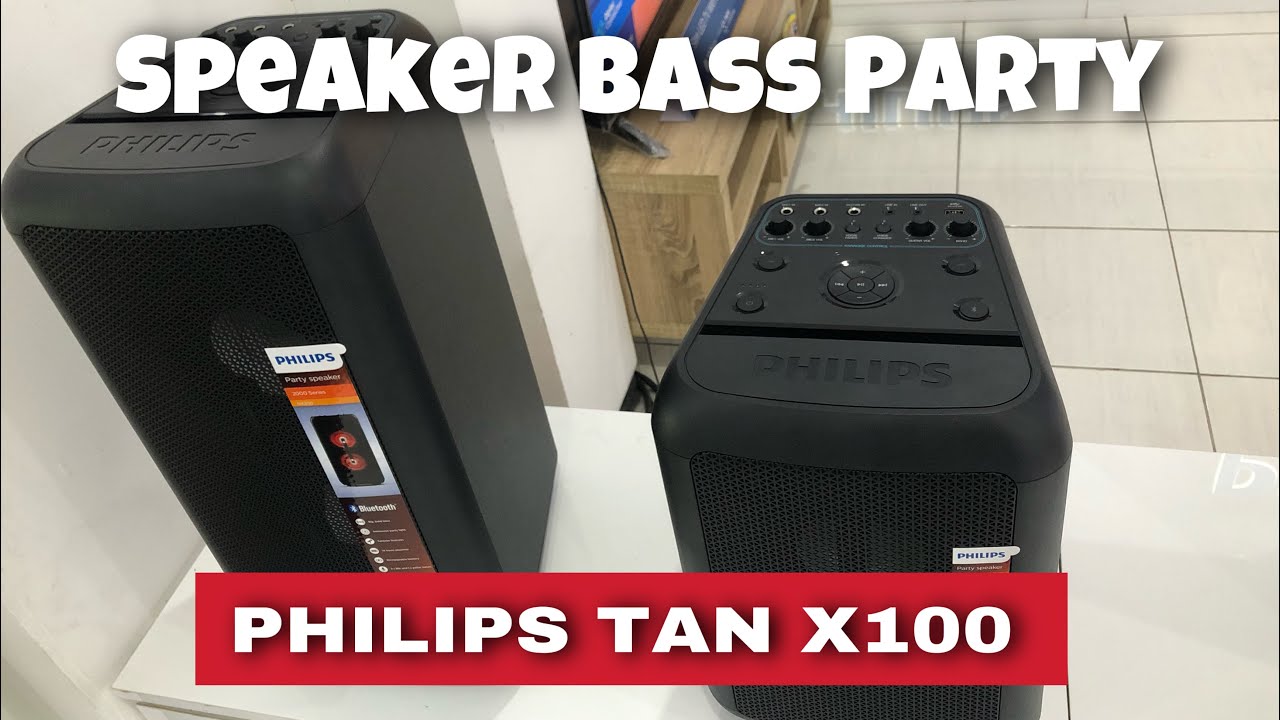 Review Speaker Bas Party Philips TAN X100 & TAN X200 - YouTube