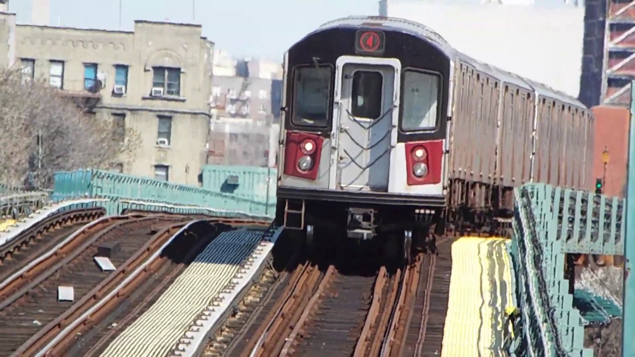 MTA New York City Subway: Woodlawn bound R142A (4) train at 161st ...