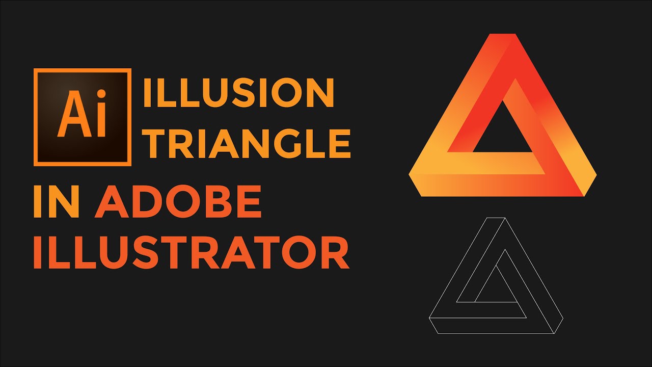 Create Illusion Triangle in Adobe Illustrator - YouTube Tutorial # ...